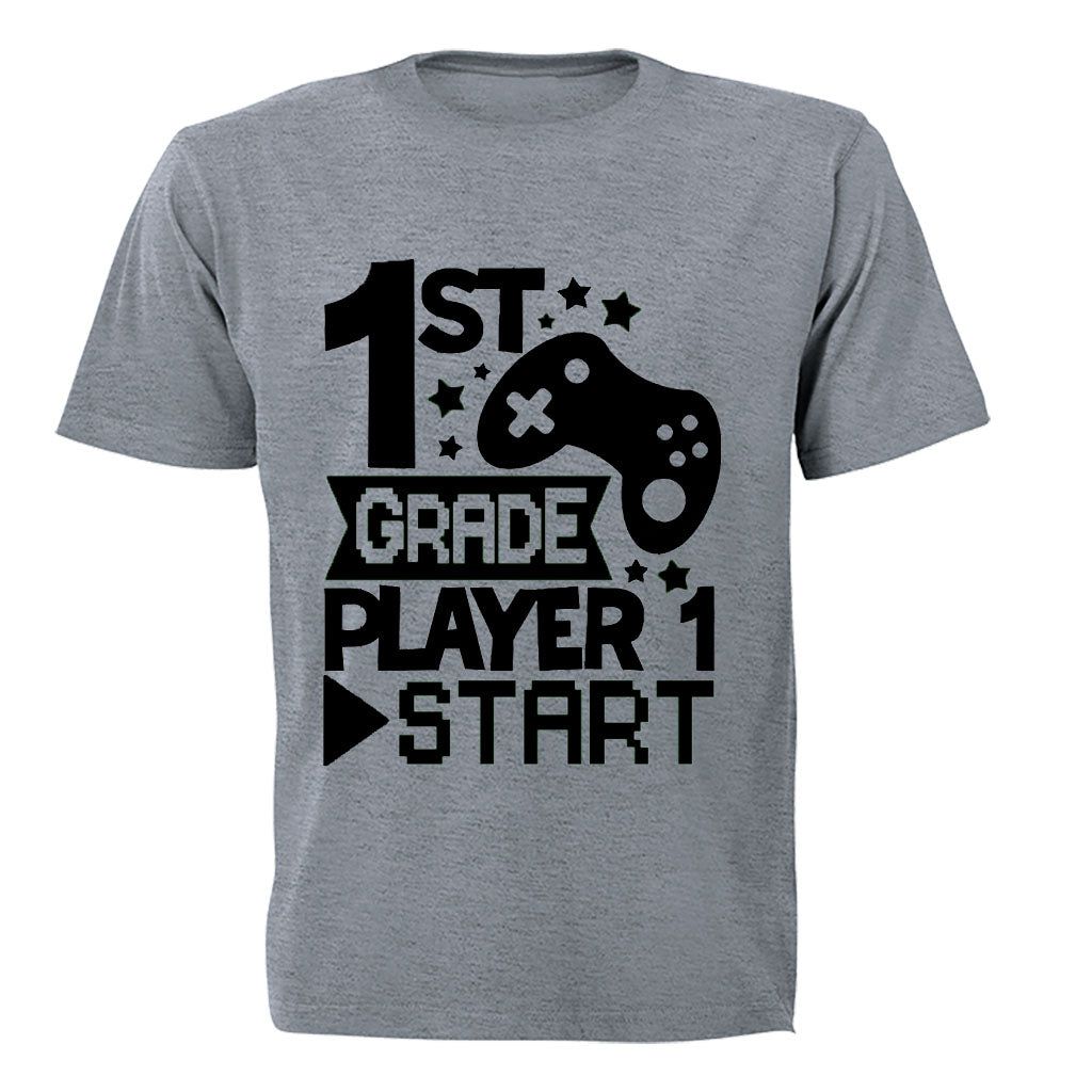 1st Grade - Player 1 Start - Kids T-Shirt | Shop Today. Get it Tomorrow ...