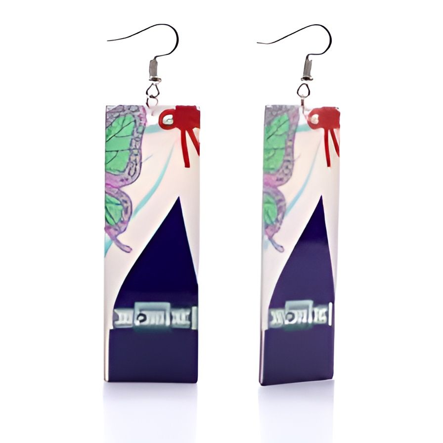 Demon Slayer Earrings - Tanjiro Hanafuda Costume Accessories _ Style 5 ...