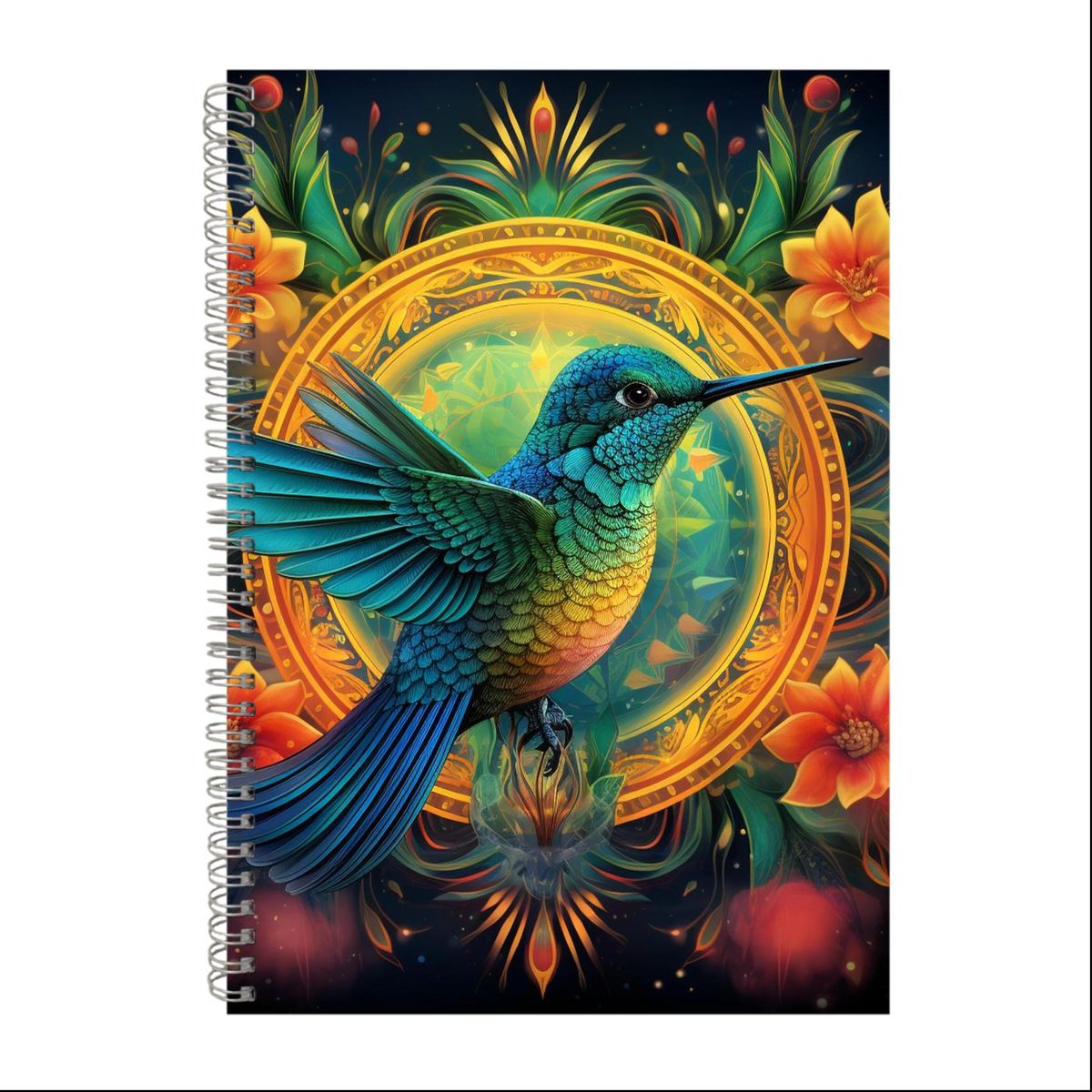 Psychedelic Hummingbird 3 Gift Idea A4 Notepad 248 | Shop Today. Get it ...