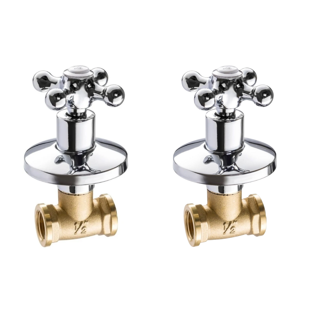 Victorian Undertile Chrome Stop Tap - Set of 2 | Shop Today. Get it ...