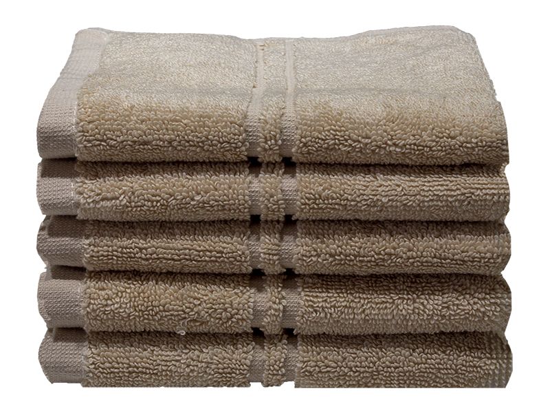 Hotel Collection 600GSM Face Cloths -5Pc -100% Cotton, Thick, Soft ...