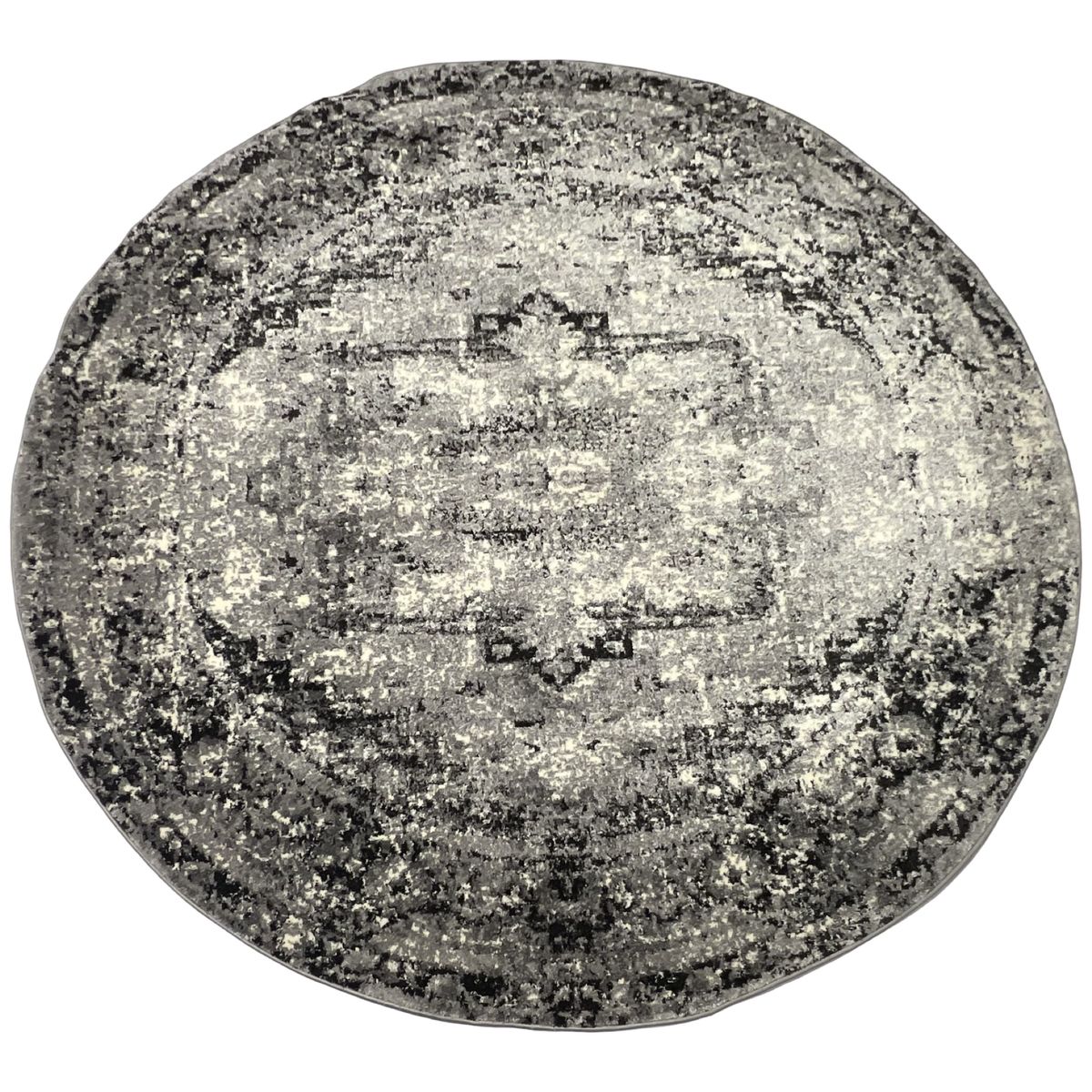Rugs & Decor/ Vintage Style Grey Large Round Rug - 200 x 200 cm | Shop ...