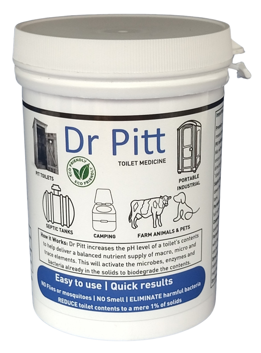 Dr Pitt 50 Pack Eco-Friendly Pit Latrine Powder | Shop Today. Get it ...