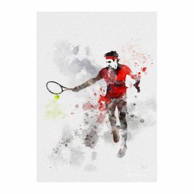 Roger Federer Red Painting Poster - A1 | Shop Today. Get it Tomorrow ...