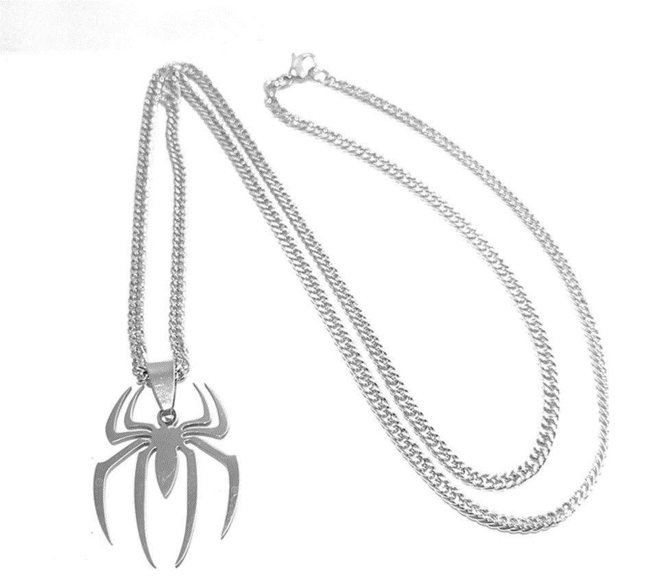 Solid Stainless Steel Spider man Pendant with Chain | Shop Today. Get ...