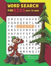 Word Search for Kids Easy to Hard Ages 4-10: Word Search Puzzles Book ...