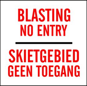 Blasting No Entry Sign 44x44cm | Shop Today. Get it Tomorrow ...