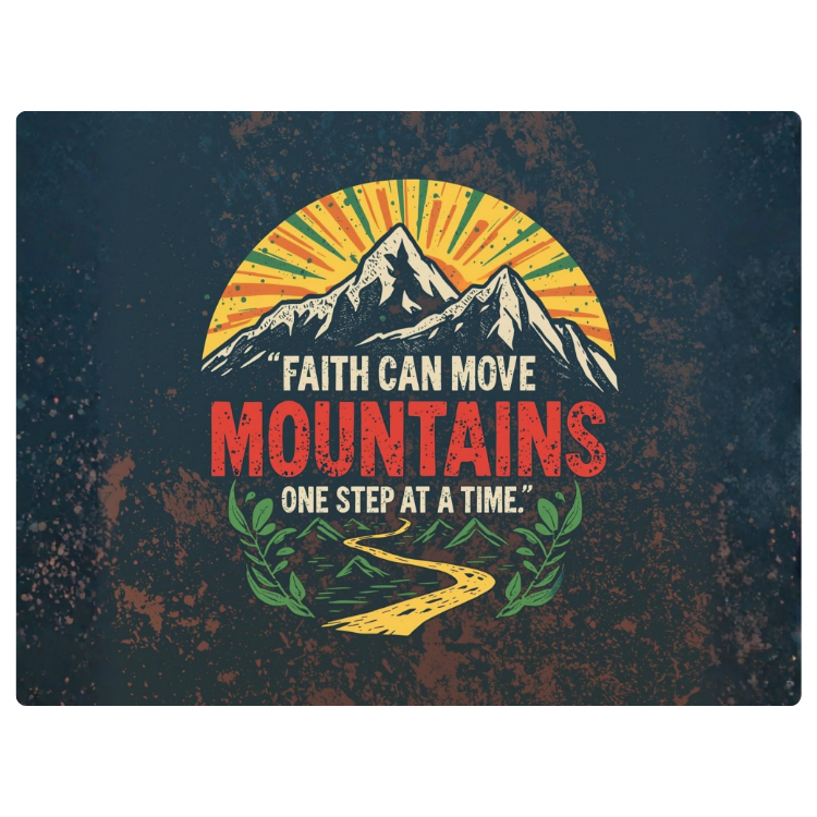 Mountain Image Faith Can Move Printed Mouse Pad | Shop Today. Get it ...
