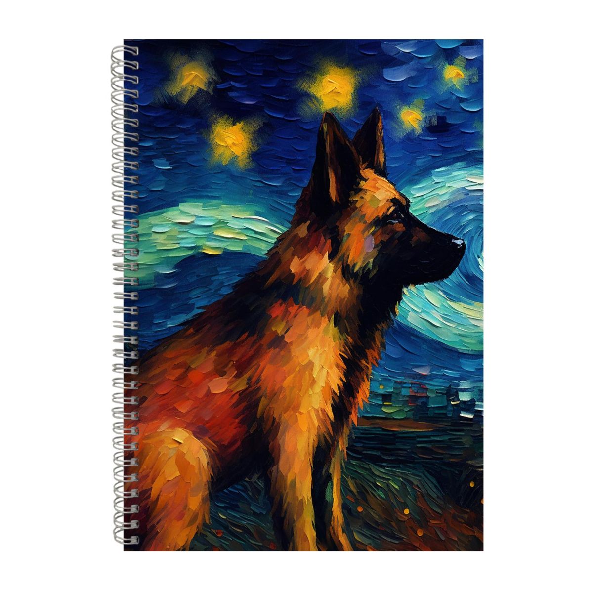 GERMAN SHEPHERD Starry Night Notebook Gift Idea A4 NotePad 114 | Shop ...