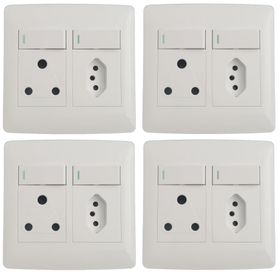 Hello Today White Single Plug with Euro Socket - 4 Pack | Shop Today ...