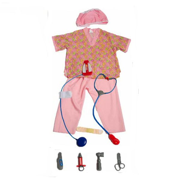 Nurse Role Play Costume Set with Accessories - Flower Print | Shop ...