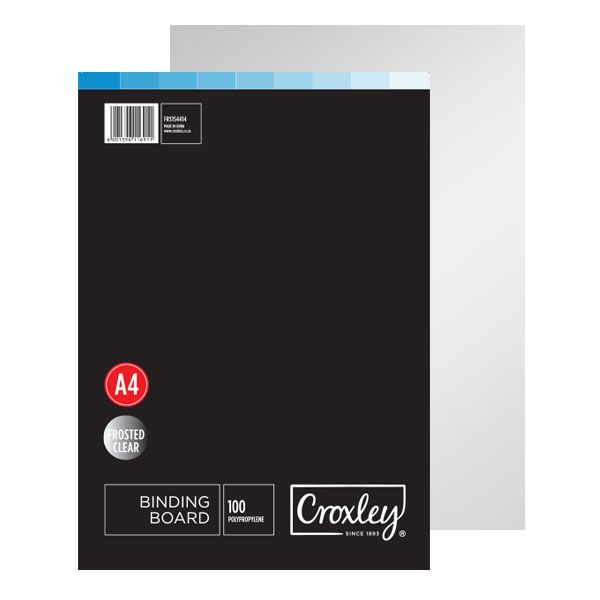 Croxley Frosted A4 Binding Covers - Clear (100 Pack) | Shop Today. Get ...
