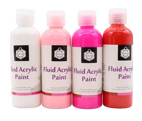 Set of 4 - 100ml Fluid Acrylic Paint (Red Set) | Shop Today. Get it ...