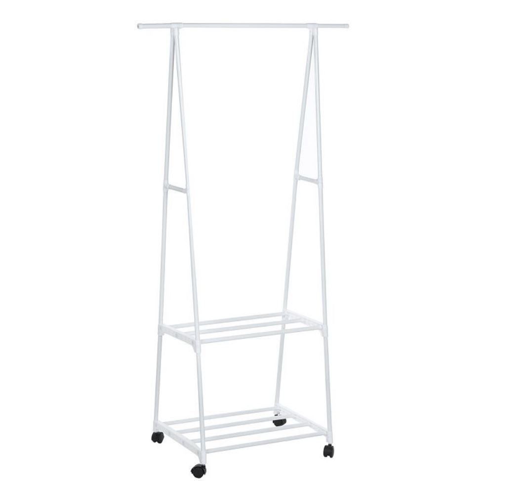 Standing Triangle Clothes Display Rack With Storage Shelf Rack | Shop ...