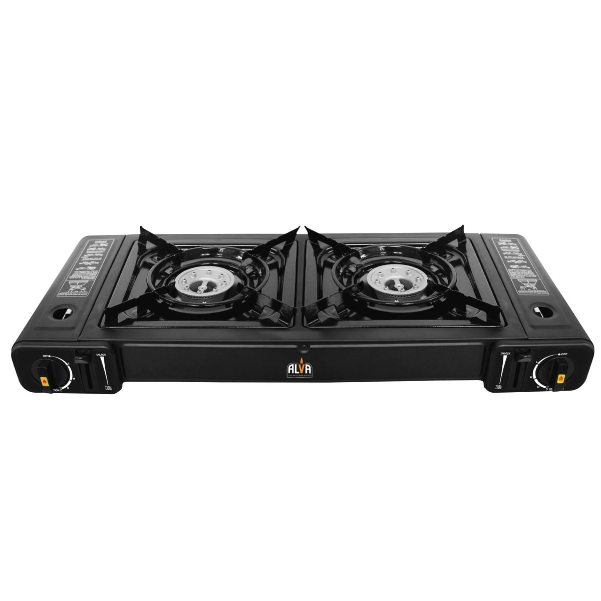 Alva - Double Burner Butane Gas Canister Stove - 2 Plate (Camping ...