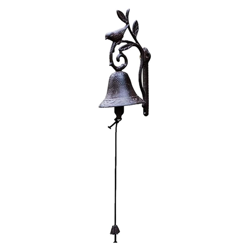 Decor Garden Wall Mounted Vintage Metal Ringing Bell Ornament - 16cm ...