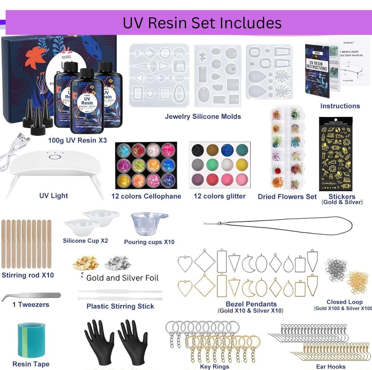 Delux DIY UV Resin Jewelry Making Kit | Shop Today. Get it Tomorrow ...