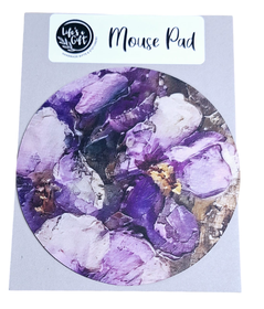 20cm Round Mouse Pad-Purple Painted Petals | Shop Today. Get it ...