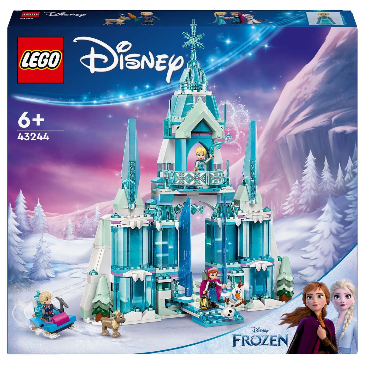 LEGO® Disney Princess Frozen Elsa’s Ice Palace Building Toy - 43244 ...