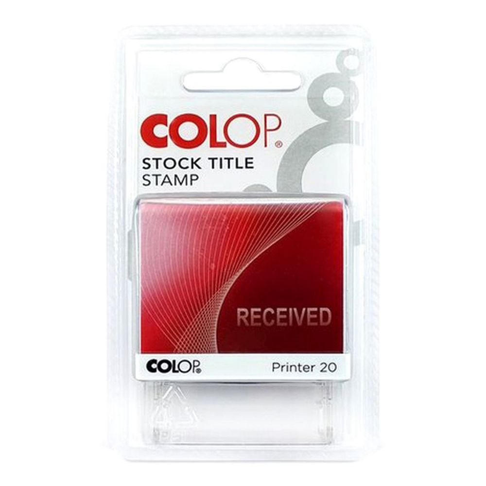 Colop - Printer 20 - Stock Title Stamp - Received | Shop Today. Get it ...