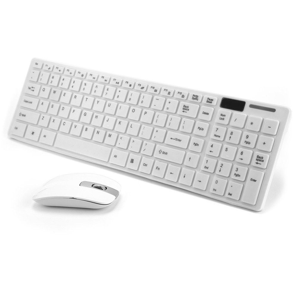 Ultra Slim Portable Wireless Keyboard & Mouse Combo 2.4G - White | Shop ...