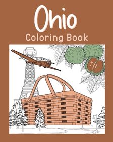 Ohio Coloring Book: Painting on USA States Landmarks and Iconic, Funny ...