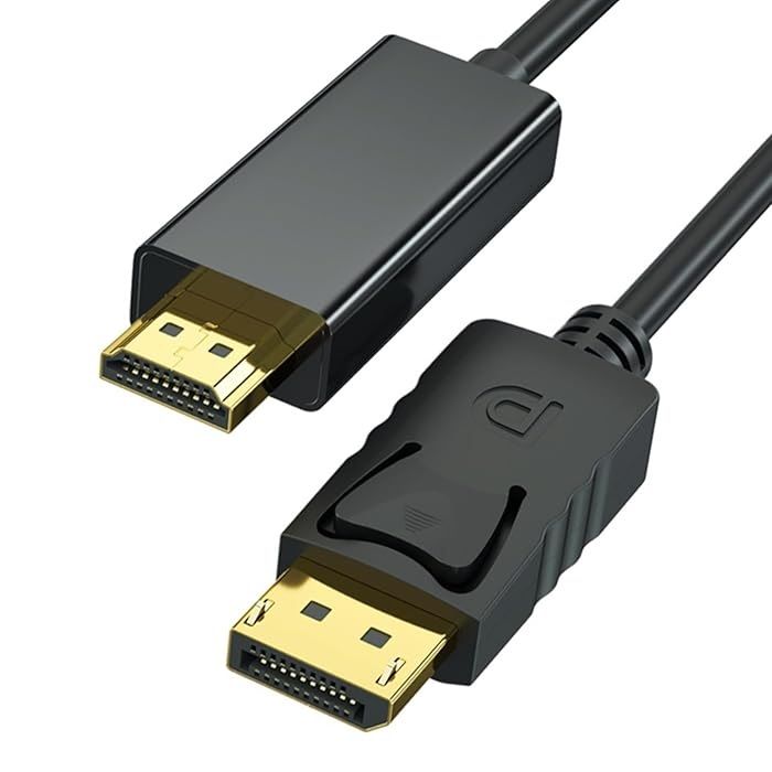 DisplayPort to HDMI Cable 1.8M Compatible with PC TV Monitor Laptop ...