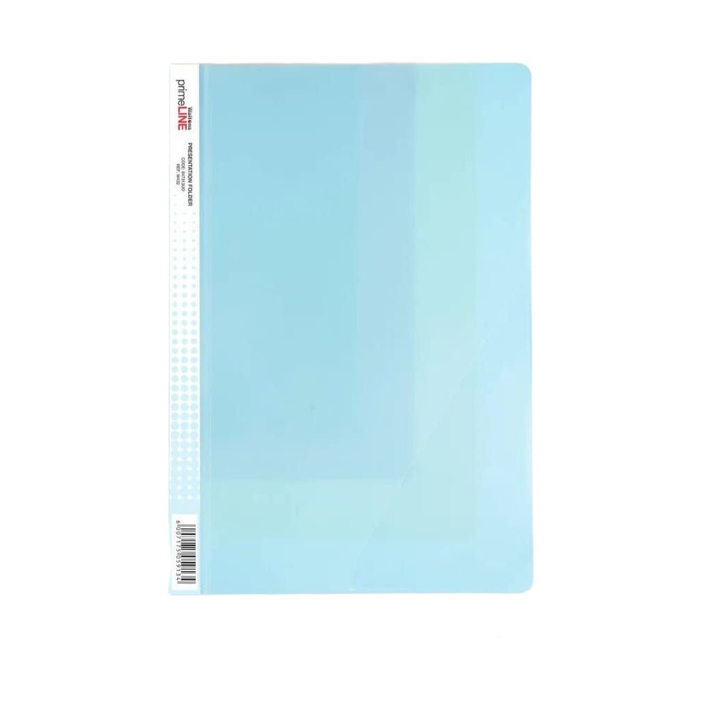 Primeline Poly Propylene Quotation Folder W432 (Each) -Light Blue x 5 ...