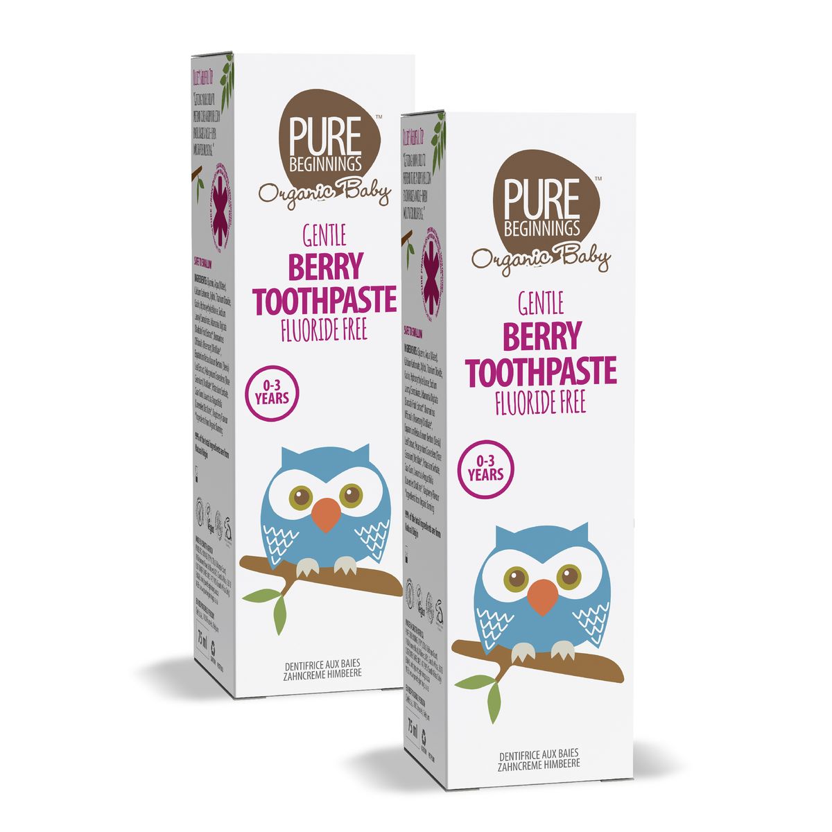 Pure Beginnings - Gentle Berry Toothpaste Banded Pack of 2 x 75ml ...