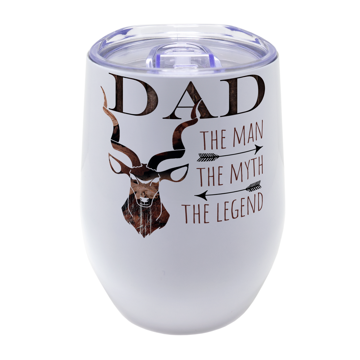 Stainless Steel Double Wall Coffee Or Wine Tumbler: Dad The Man The ...