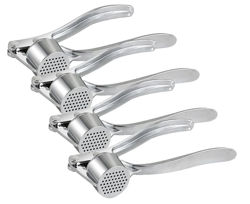 Bulk Offer x 4 Stainless Steel Garlic Ginger Hand Press Kitchen Tool ...