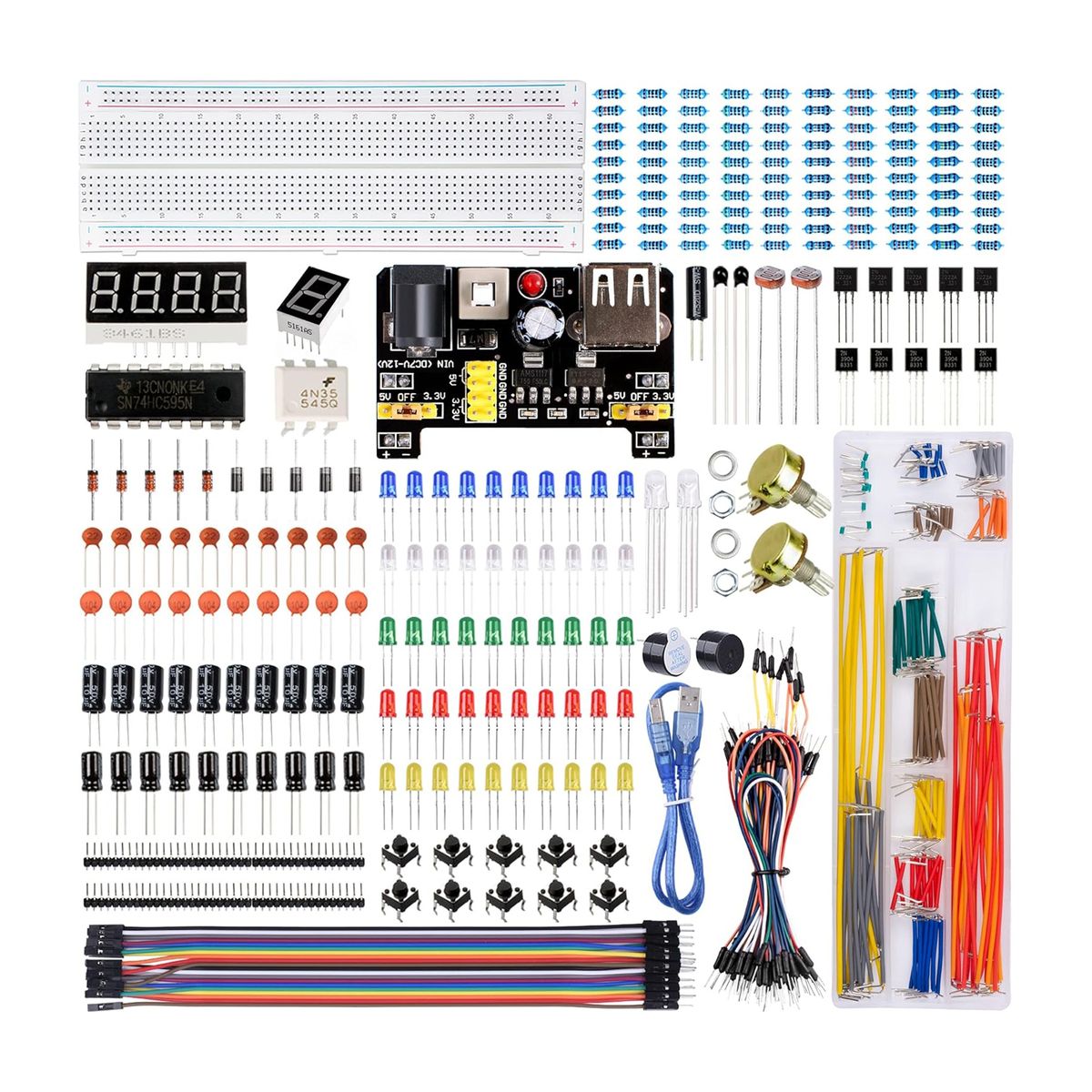 SHIJOOE Electronic Component Starter Kit for Arduino R3 Raspberry Pi ...