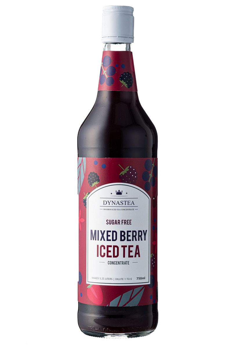 Dynastea Mixed Berry Sugar Free Ice Tea | 750ml Juice Cordial Drink ...