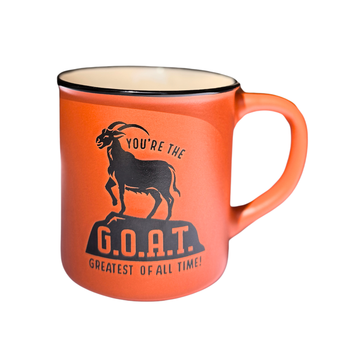 Manly Mug - G.O.A.T. (Greatest Of All Time) - Orange | Shop Today. Get ...