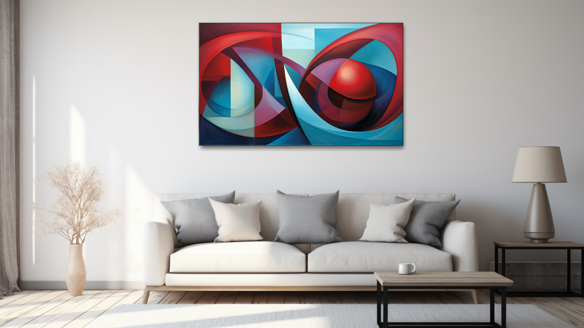 Canvas Wall Art - Curved Abstract Art - HD0217 | Shop Today. Get it ...