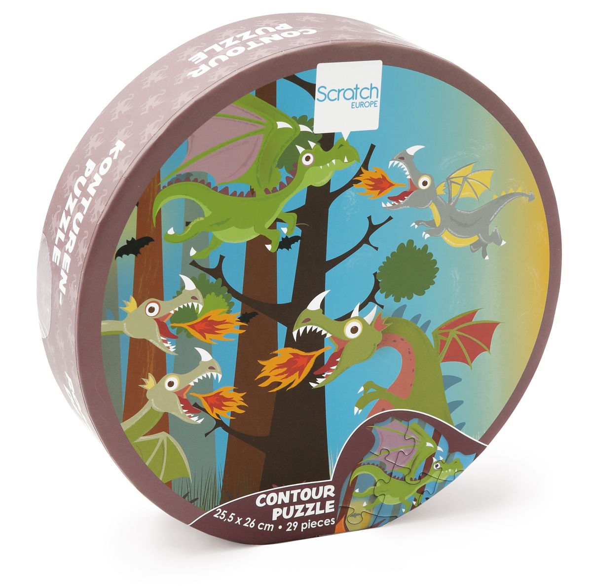 Scratch Puzzle Compact Mini Contour Puzzle Dragon 29 pieces | Shop ...