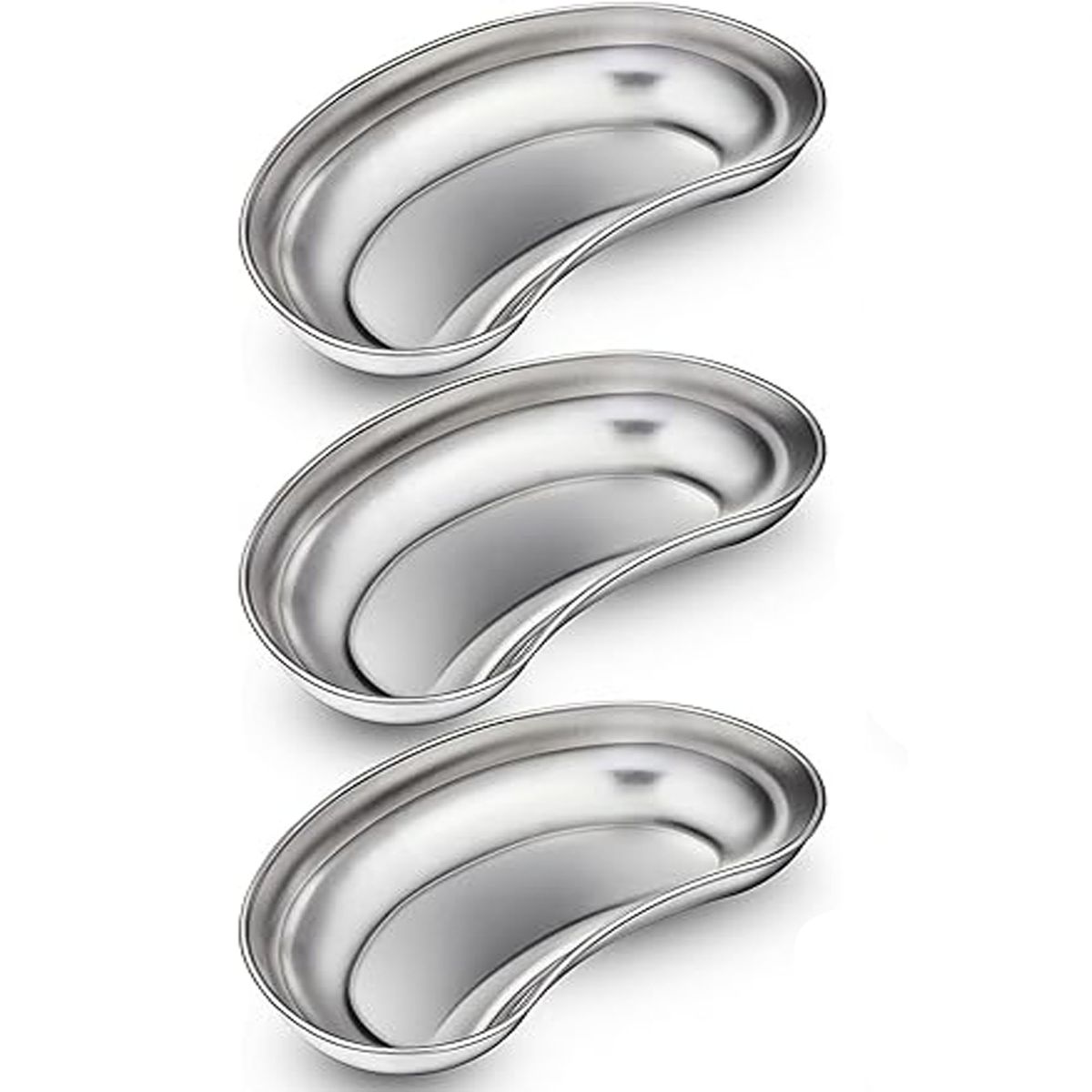 3 Pieces Kidney Sterilisation Tray Kidney Bowl Basin Surgical Trays-22 ...