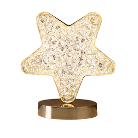 Star Shaped Crystal Rechargeable Table Desk Lamp | Shop Today. Get it ...