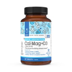 CalMag with Vitamin D3, Zinc & Vitamin K2 (MK7) Supplement 60 Tablets ...