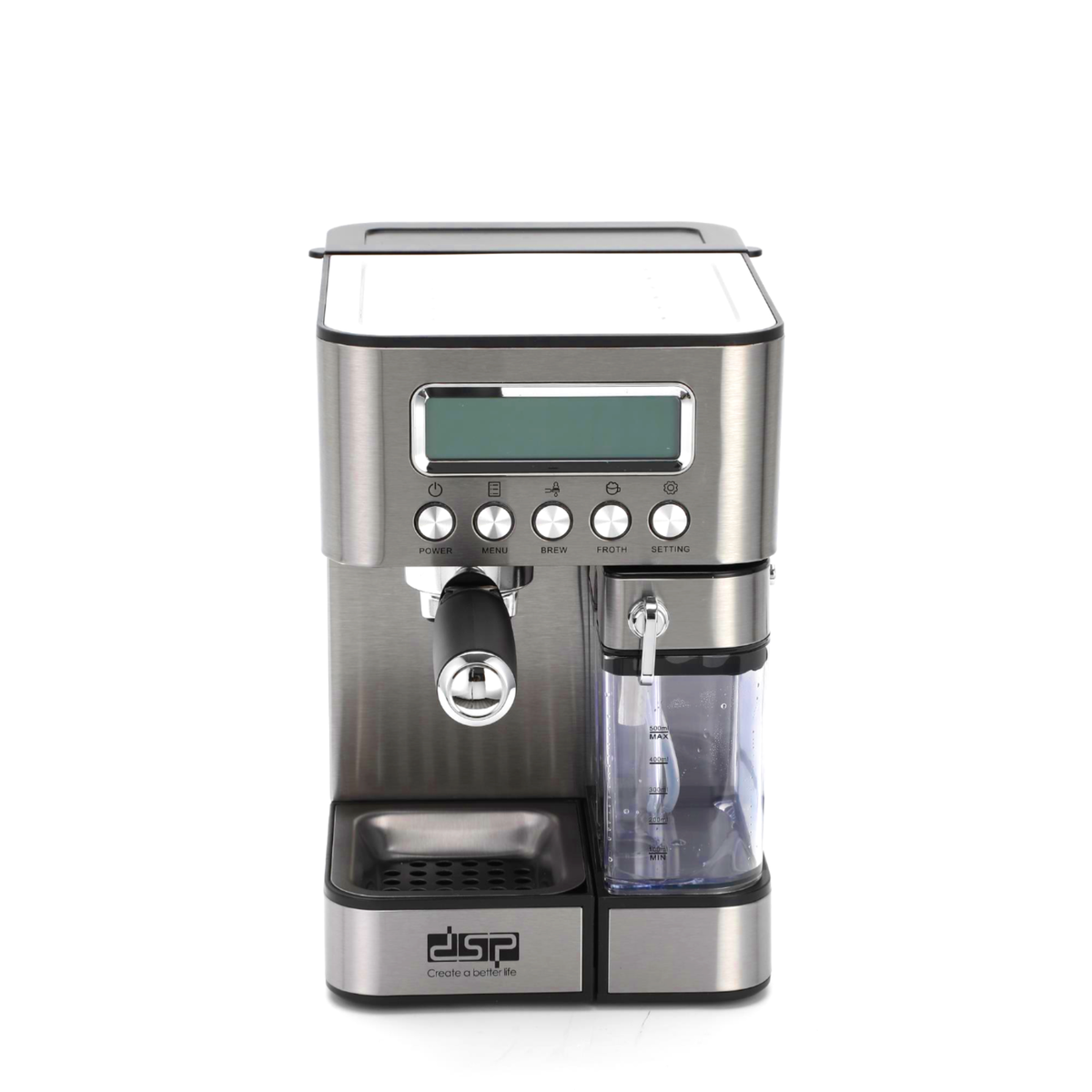 DSP 1350W Espresso Machine - 15Bar Dual Boiler with Auto Milk Frother ...