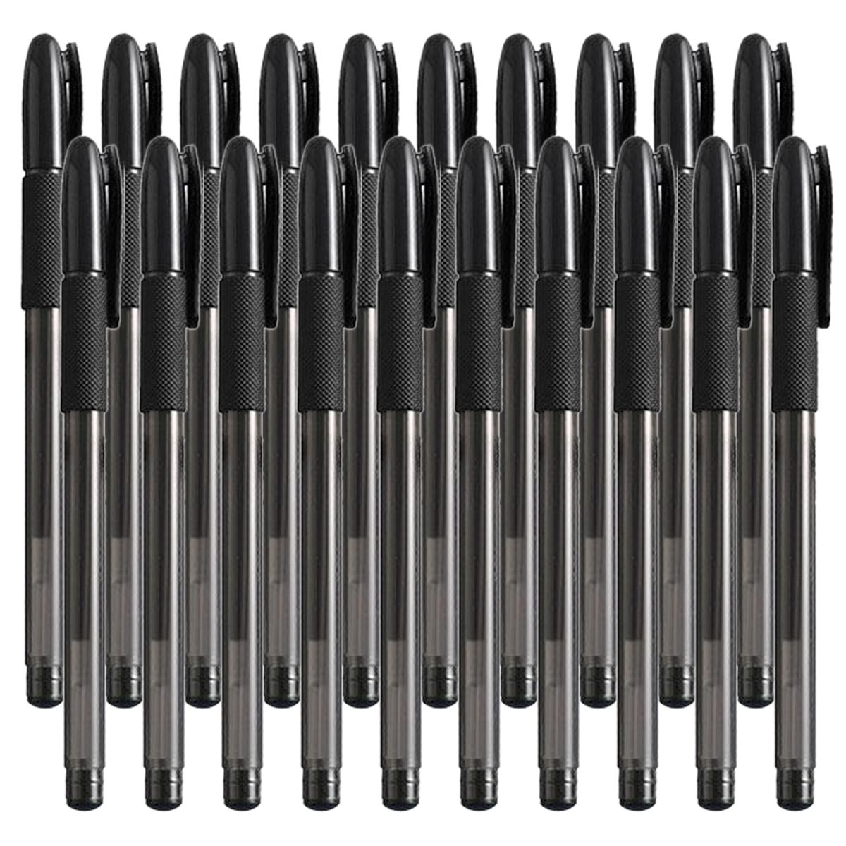 20Pcs Gel Pens 0.7mm Ball Point Pens Black Ink Smooth Writing Pens ...
