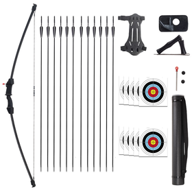 Recurved Bow and Arrows Set Entertainment Practice Archery Equipment ...