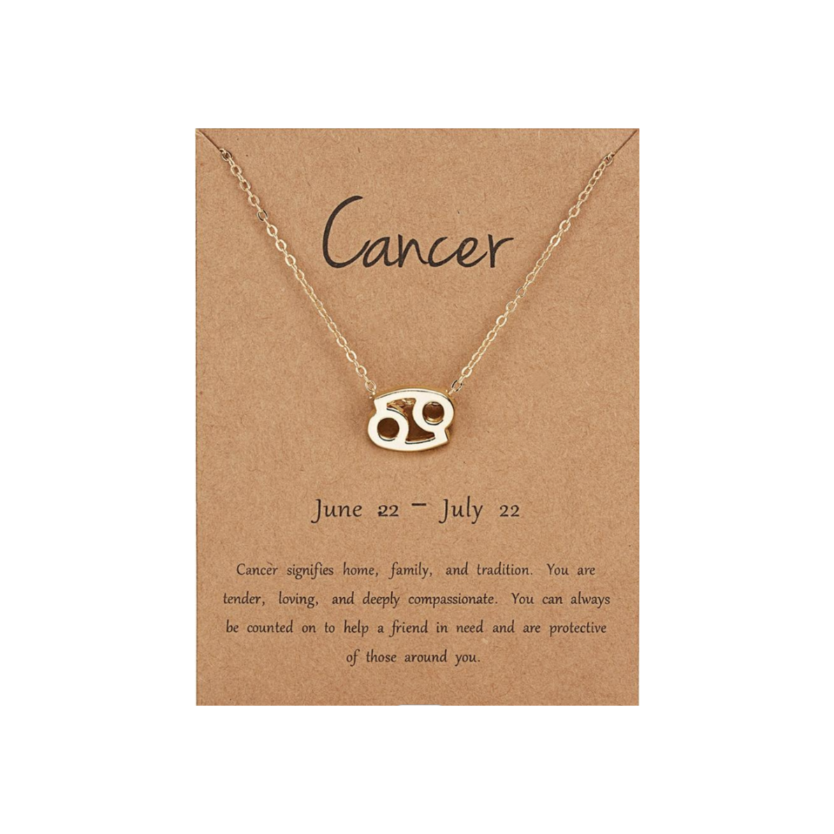 Cancer Zodiac Sign Necklace – Gold | Buy Online in South Africa ...