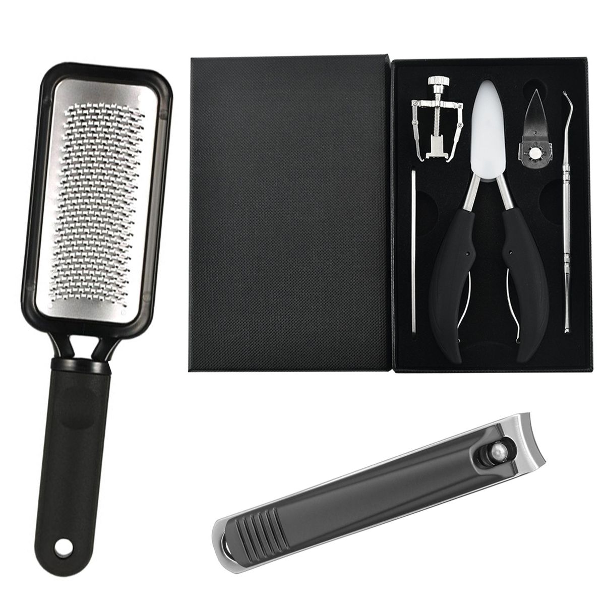 Foot Files Callus Remover With Toenail Clippers Toenail Tool, Nail ...