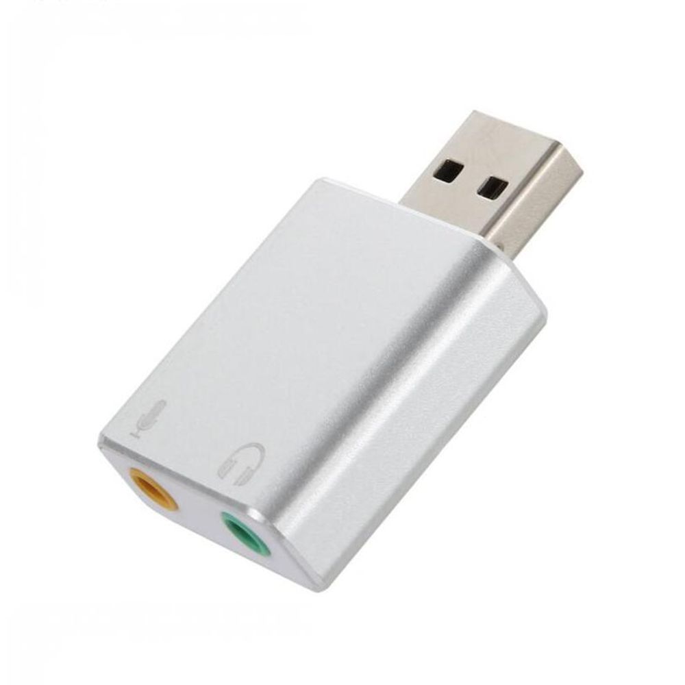 Portable USB 7.1 Microphone-in Audio-out Port Free Drive Plug Sound ...