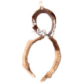 Zulu Umqhele Headband Made from Authentic Springbok Skin with Two Tails ...