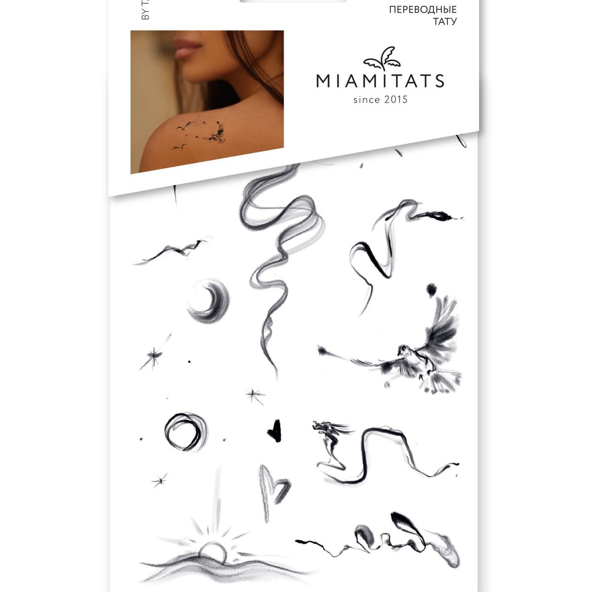 Set of Temporary Tattoos Noire by Tattos (15 tattoos) | Shop Today. Get ...