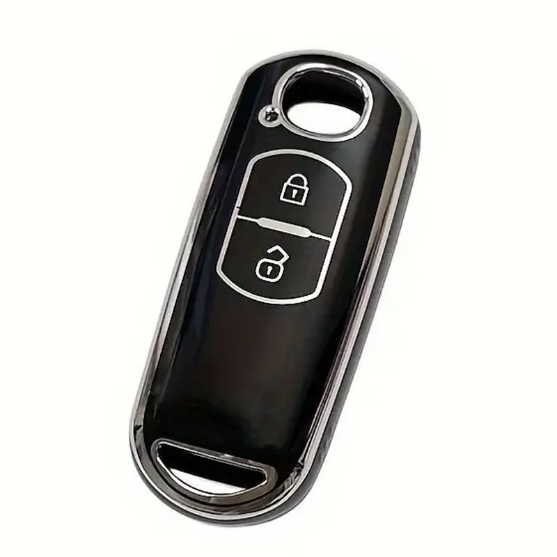 TPU Car Key Remote Cover for Mazda CX-3 CX-5 2 Buttons Remote - Black ...