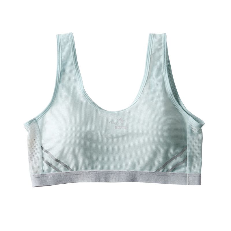 Unicoo Breathable, Light & Ultra Soft Sport Bra for Girls - Light Green ...