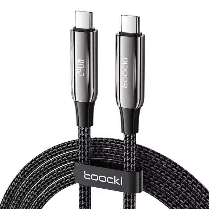Toocki - 240W PD3.1 - Ultra-Fast Charging Cable - Type C - Black - 1M ...
